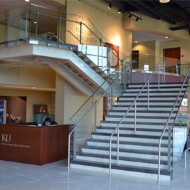 Custom Stairs at Allen Fieldhouse, University of Kansas - Concrete Designs