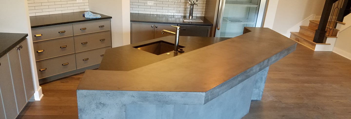 Create Your Own Unique Custom Concrete Kitchen Island | Concrete Designs